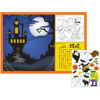 Halloween Kid's Activity Placemats: Party at Lewis Elegant Party ...