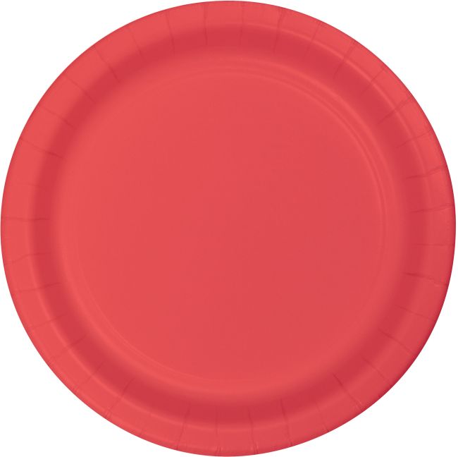Coral Heavy Duty 9-inch Paper Plates: Party at Lewis Elegant Party ...
