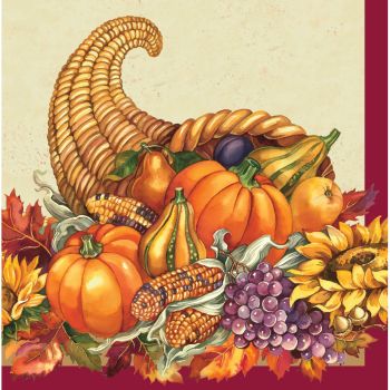 Fall Plenty Lunch Napkins: Party at Lewis Elegant Party Supplies ...