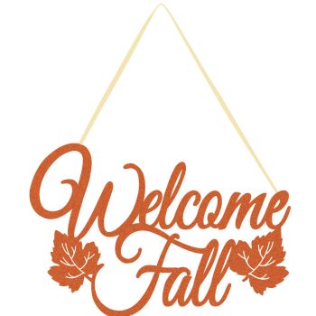 Welcome Fall Hanging Glitter Sign: Party at Lewis Elegant Party ...