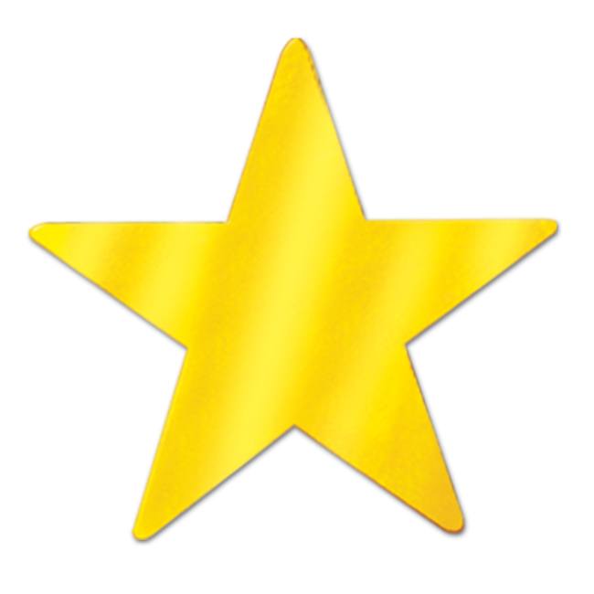Metalic Star Cutouts Gold: Party at Lewis Elegant Party Supplies ...