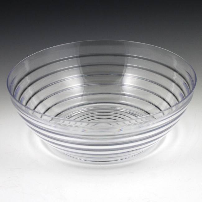 Crystalware 2.5 Quart Clear Plastic Ringed Bowl: Party at Lewis Elegant ...