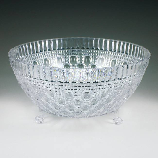 Crystalware Crystal Cut 2 Quart Plastic Footed Bowl: Party at Lewis ...