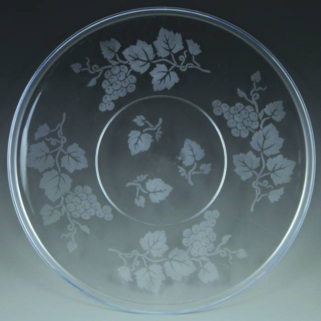 Sovereign 18" Clear Plastic Grape Vine Pattern Serving Tray: Party at ...
