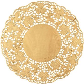 Gold Paper Doilies 8.5-inch: Party at Lewis Elegant Party Supplies ...