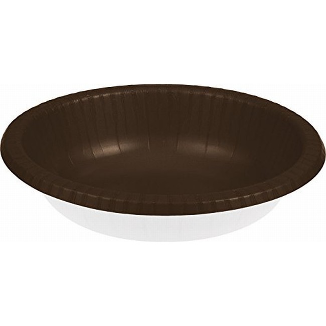 Brown 20 oz Paper Bowls: Party at Lewis Elegant Party Supplies, Plastic ...