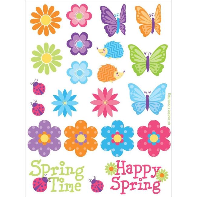 Happy Spring Value Stickers: Party at Lewis Elegant Party Supplies ...