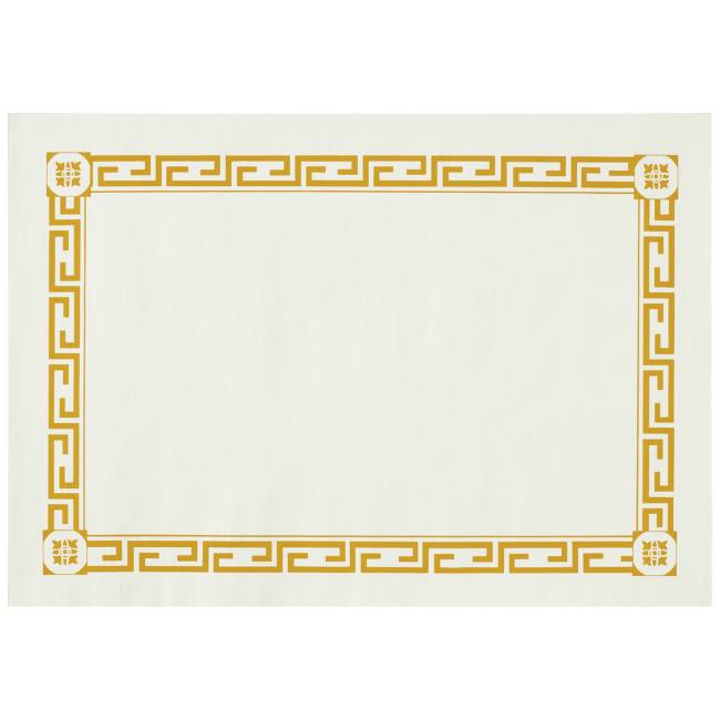 Gold Greek Key Paper Placemats: Party at Lewis Elegant Party Supplies ...