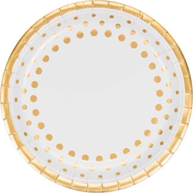 Sparkle and Shine Gold Foil 10.25-inch Plates: Party at Lewis Elegant ...