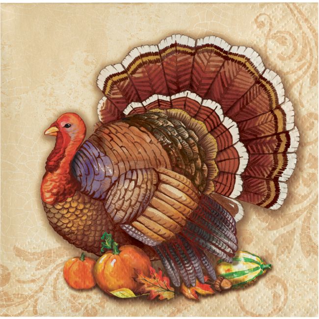 Thanksgiving Splendor Beverage Napkins: Party at Lewis Elegant Party ...