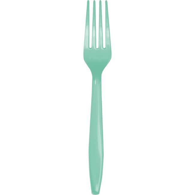 Fresh Mint Green Heavy Duty Plastic Forks: Party at Lewis Elegant Party ...