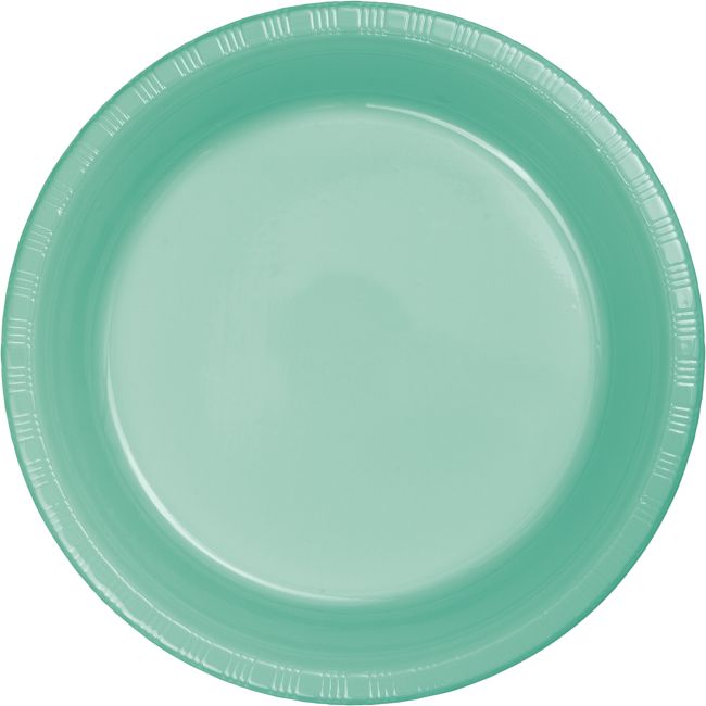 Fresh Mint Green Premium 9-inch Plastic Plates: Party at Lewis Elegant ...