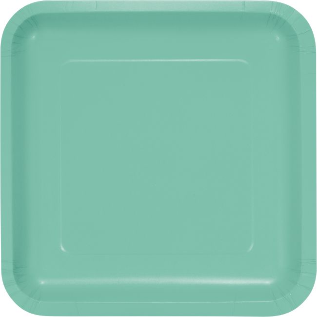 Fresh Mint Green 7-inch Square Deep Dish Paper Plates: Party at Lewis ...