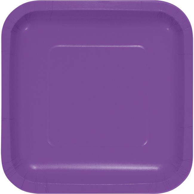 Amethyst 7-inch Square Deep Dish Paper Plates: Party at Lewis Elegant ...