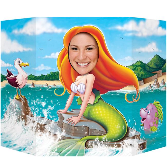 Mermaid Photo Prop: Party at Lewis Elegant Party Supplies, Plastic ...