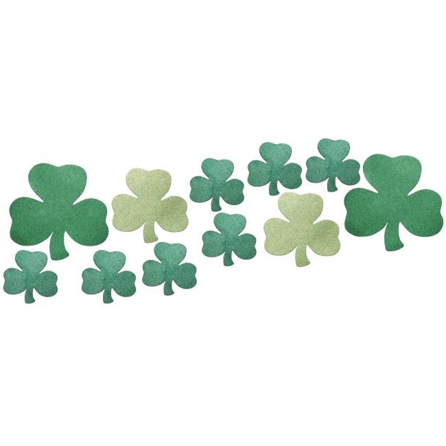 Mini Glitter Shamrock Assortment: Party at Lewis Elegant Party Supplies ...