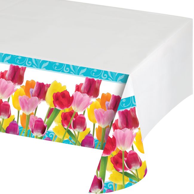 Springtime Plastic Tablecloth: Party at Lewis Elegant Party Supplies ...