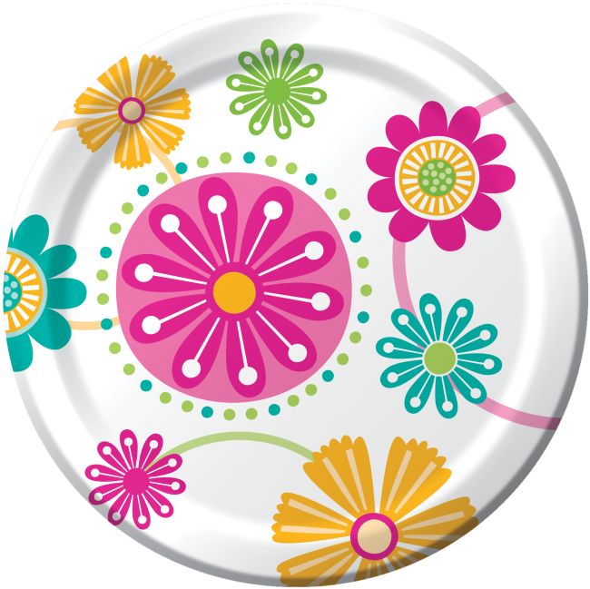 Whimsy 7-inch Plate: Party at Lewis Elegant Party Supplies, Plastic ...