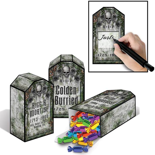 Tombstone Favor Boxes: Party at Lewis Elegant Party Supplies, Plastic ...