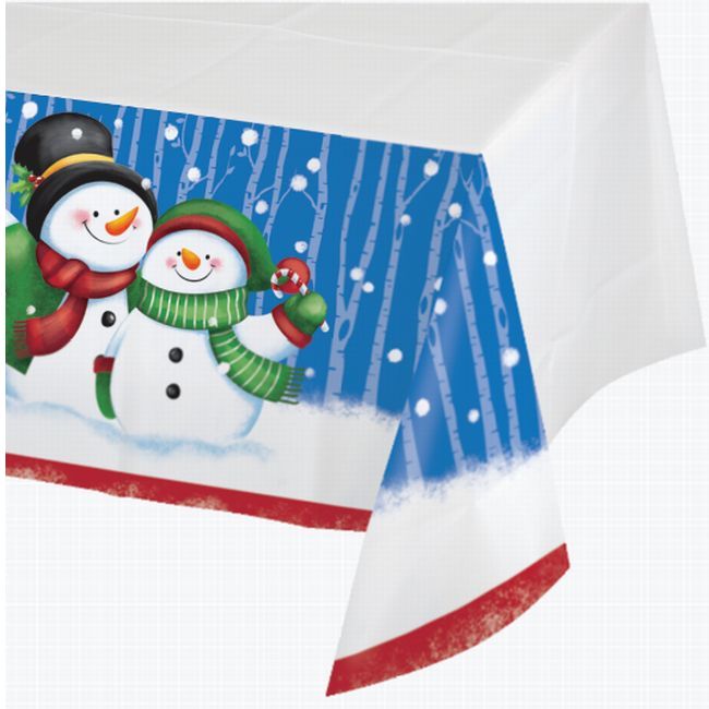 Snow Day Plastic Tablecloth: Party at Lewis Elegant Party Supplies ...