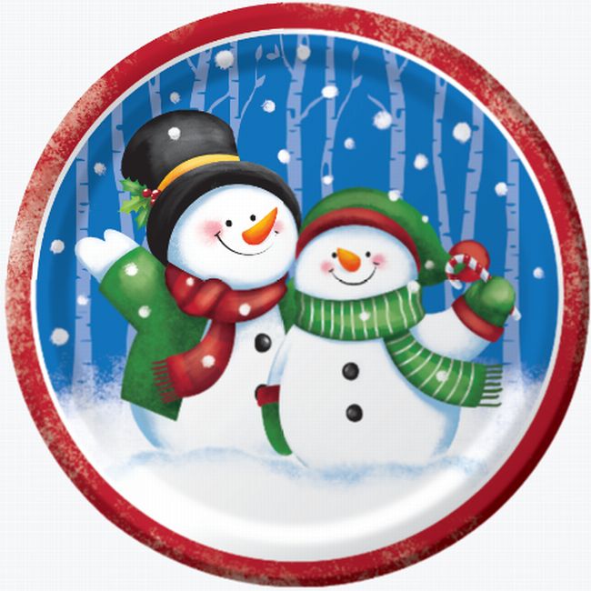 Snow Day 7-inch Plates: Party at Lewis Elegant Party Supplies, Plastic ...