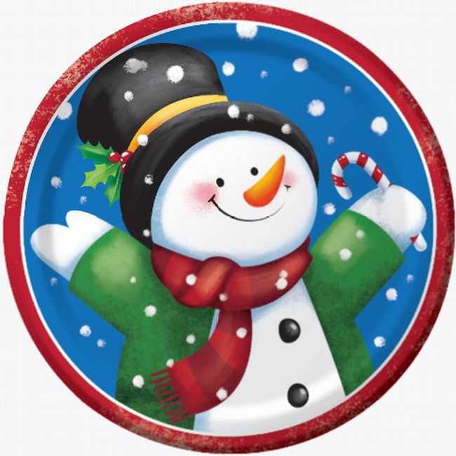 Snow Day 9-inch Plates: Party at Lewis Elegant Party Supplies, Plastic ...
