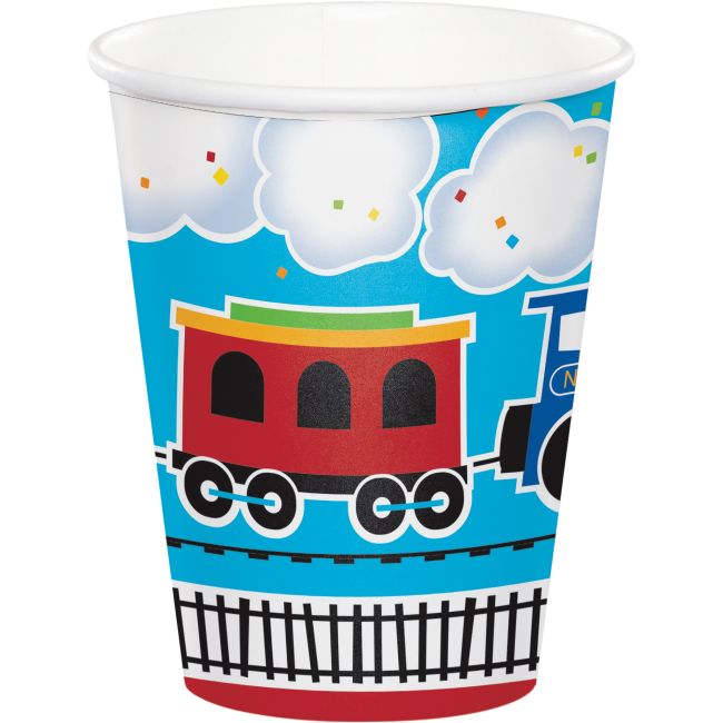 All Aboard the Train 9oz Hot/Cold Cups: Party at Lewis Elegant Party ...