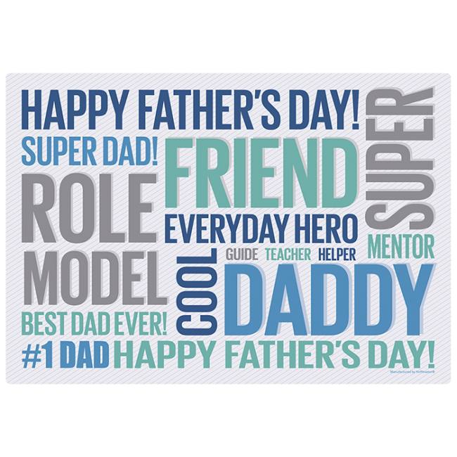 Seasonal Occasions Fathers Day #2 Paper Placemats: Party at Lewis ...