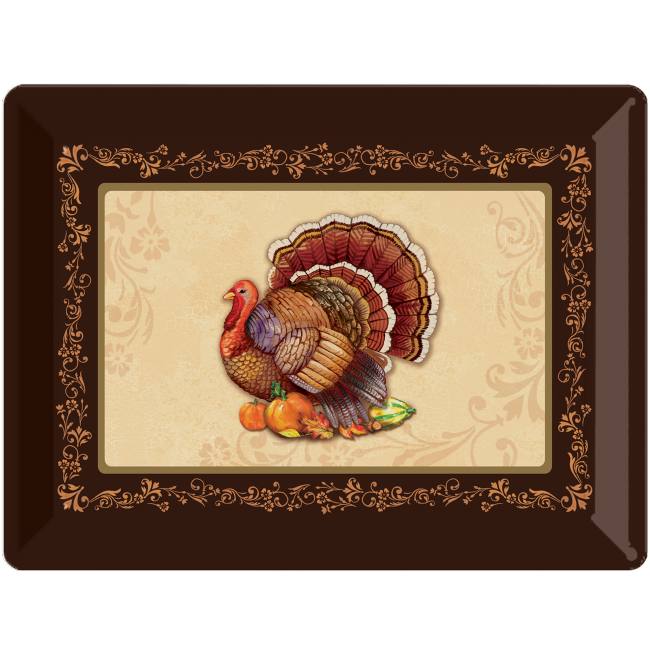Turkey Plastic Serving Tray: Party at Lewis Elegant Party Supplies ...