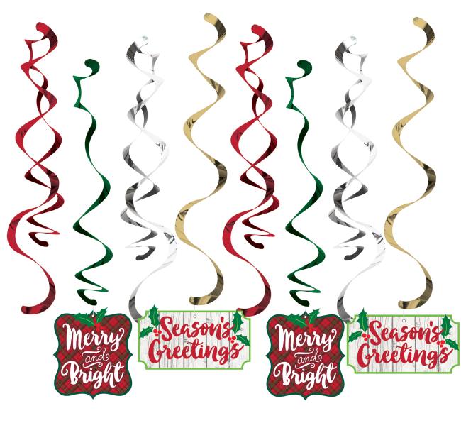 Holiday Phrases Deluxe Hanging Dangler Decorations: Party at Lewis ...