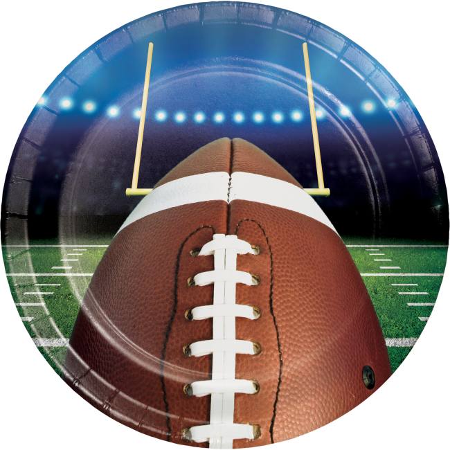Football Fever 9-inch Plates: Party at Lewis Elegant Party Supplies ...