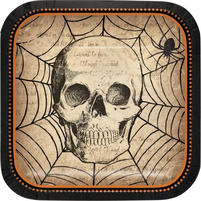 Spooky Symbols 7-inch Plates: Party at Lewis Elegant Party Supplies ...