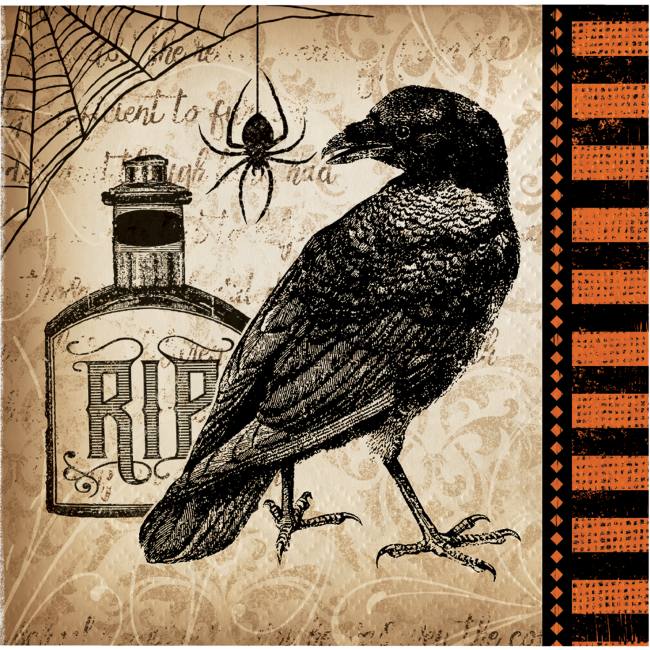 Spooky Symbols Beverage Napkins: Party at Lewis Elegant Party Supplies ...