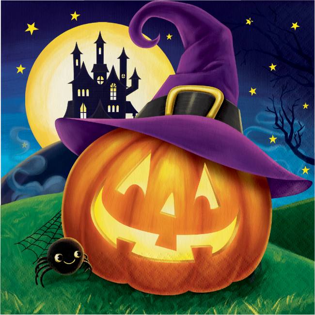 Halloween October Eve Lunch Napkins: Party at Lewis Elegant Party ...