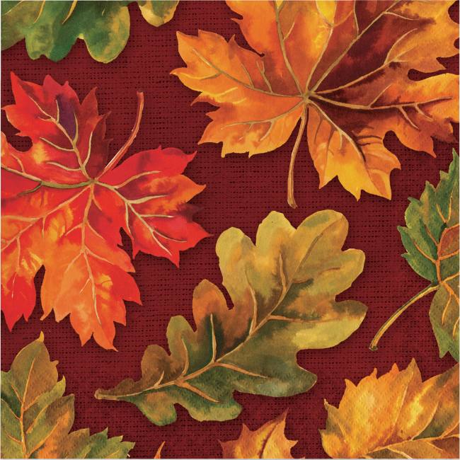 Fall Flourish Lunch Napkins: Party at Lewis Elegant Party Supplies ...