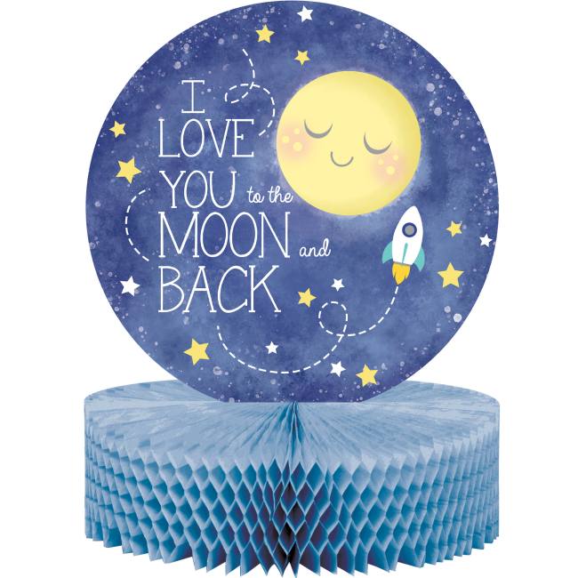 To the Moon and Back Honeycomb Centerpiece: Party at Lewis Elegant ...