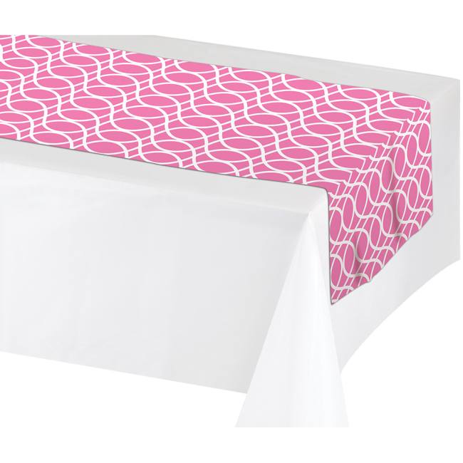 Candy Pink Non-Woven Fabric Table Runner: Party at Lewis Elegant Party ...