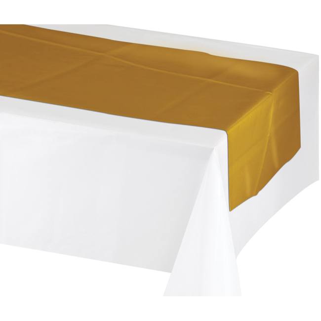 Gold Non-Woven Fabric Table Runner: Party at Lewis Elegant Party ...