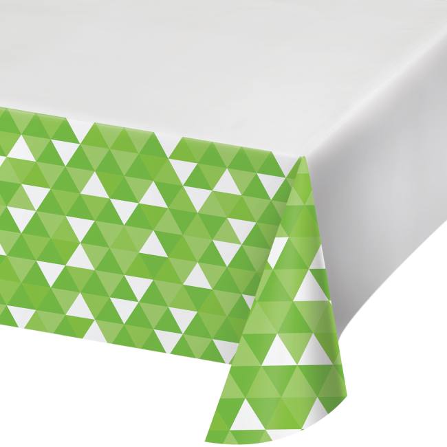 Fractal Lime Green Plastic Tablecloth: Party at Lewis Elegant Party ...