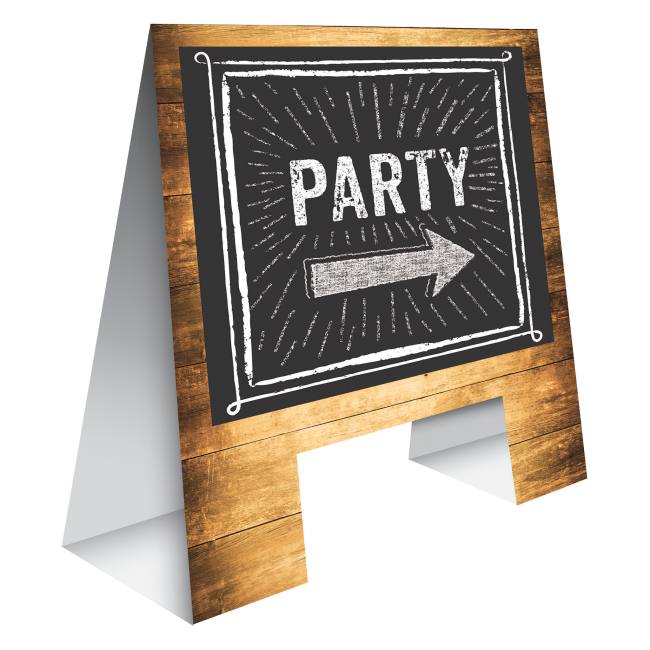 Cheers and Beers Tabletop Party Sign: Party at Lewis Elegant Party ...