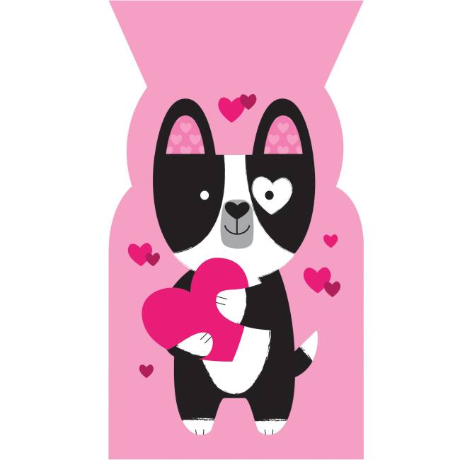 Valentine Puppy Love Treat Bags w/Twist Ties: Party at Lewis Elegant ...
