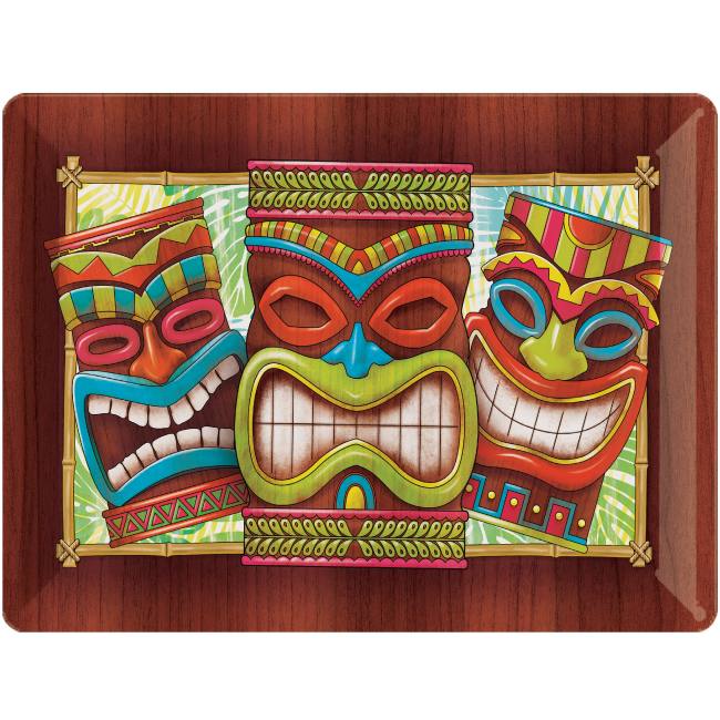 Tiki Time Plastic Serving Tray: Party at Lewis Elegant Party Supplies ...