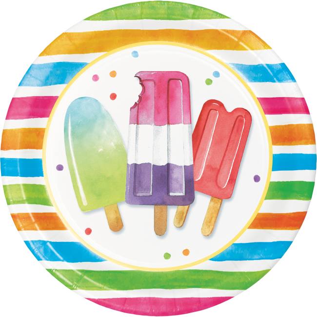 Hello Summer 9-inch Plates: Party at Lewis Elegant Party Supplies ...