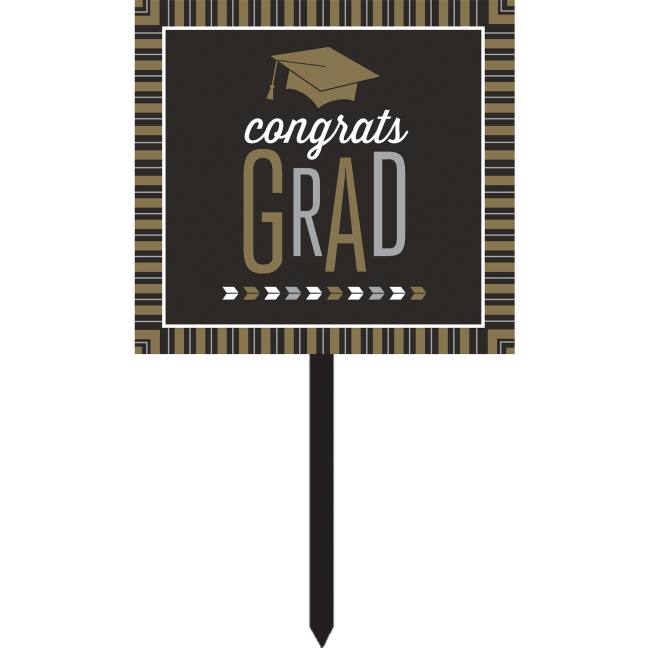 Glitzy Grad Yard Sign: Party at Lewis Elegant Party Supplies, Plastic ...