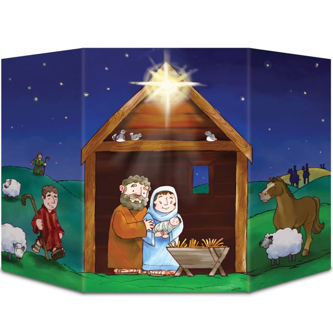 Stand-Up Nativity Scene: Party at Lewis Elegant Party Supplies, Plastic ...