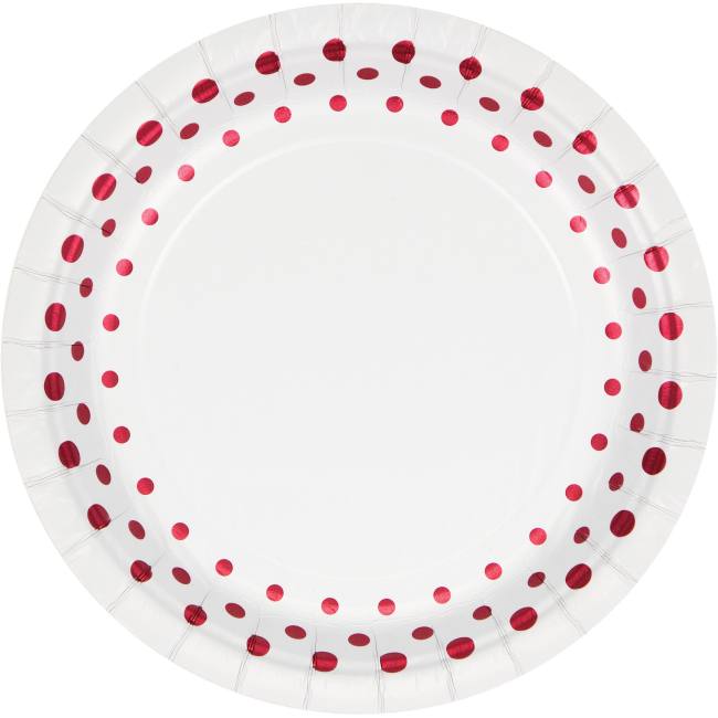 Sparkle and Shine Ruby Foil 7-inch Plates: Party at Lewis Elegant Party ...