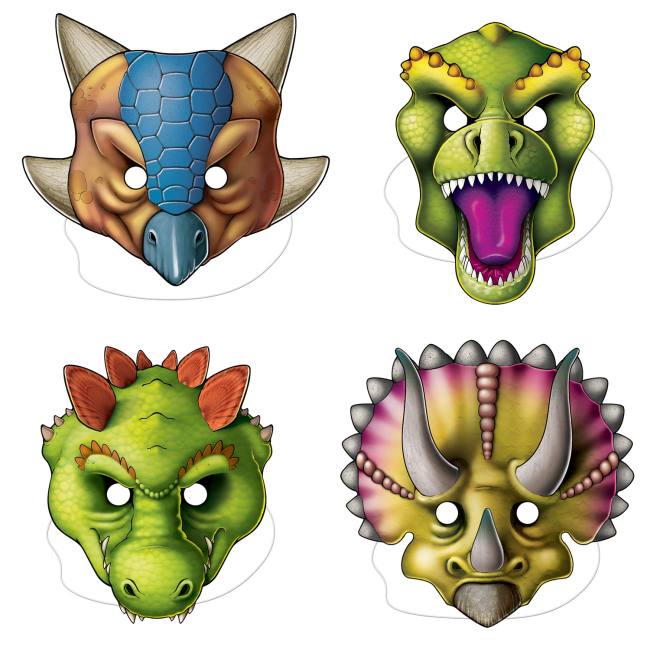 Dinosaur Masks: Party at Lewis Elegant Party Supplies, Plastic ...