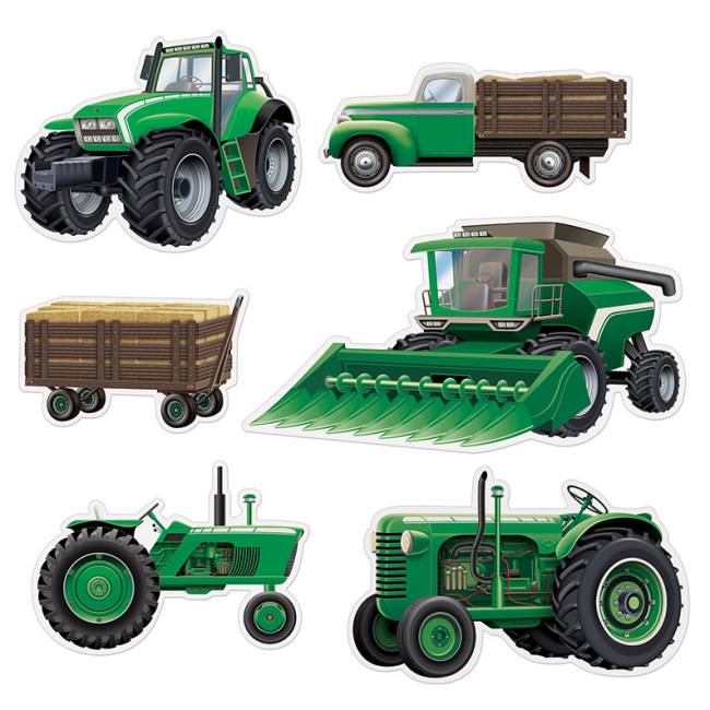 Farm Tractor & Equipment Cutouts: Party at Lewis Elegant Party Supplies ...