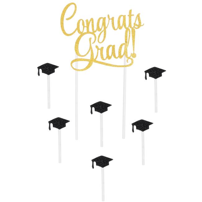 Congrats Grad! Cake Topper: Party at Lewis Elegant Party Supplies ...