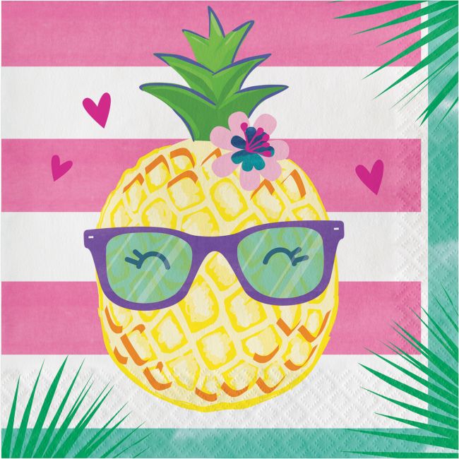 Pineapple N Friends Lunch Napkins: Party at Lewis Elegant Party ...